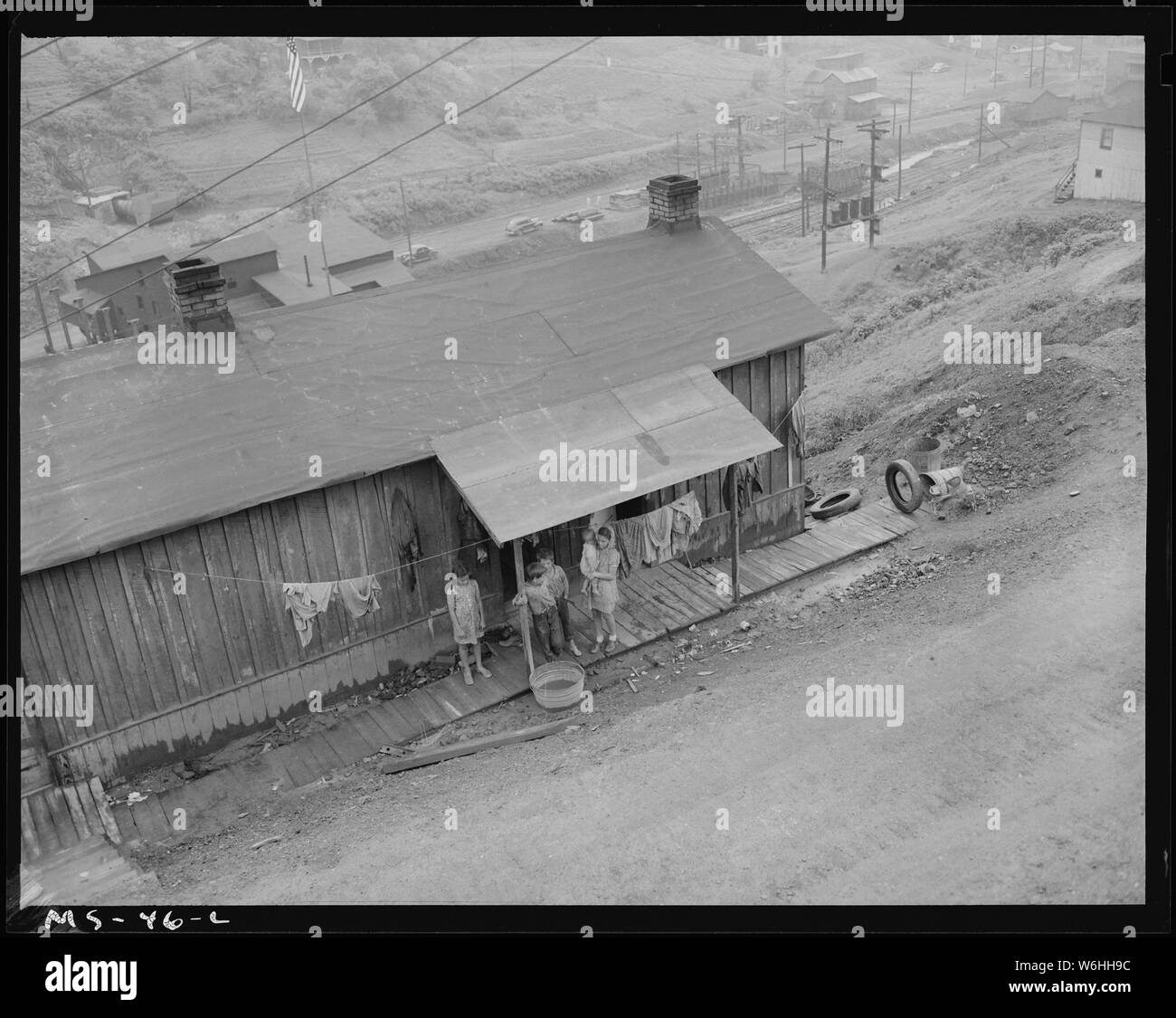 Company housing at mine christopher coal company hi-res stock ...