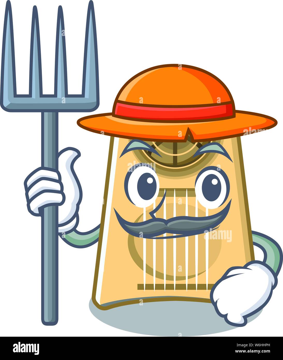 Farmer egg slicer isolated in the cartoon Stock Vector Image & Art - Alamy