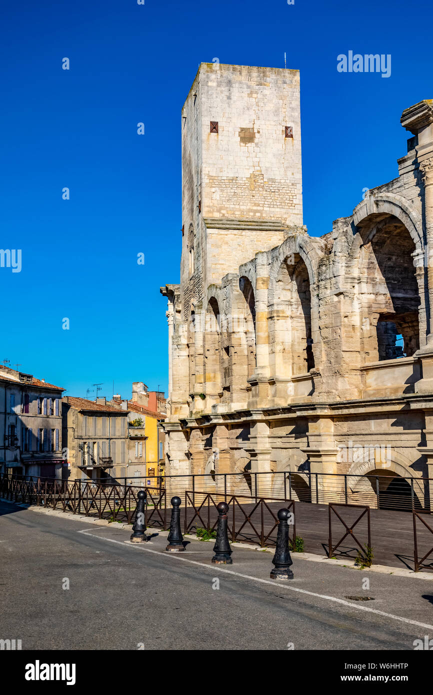 Arles Amphitheatre; Provence Alpes Cote d'Azur, France Stock Photo - Alamy