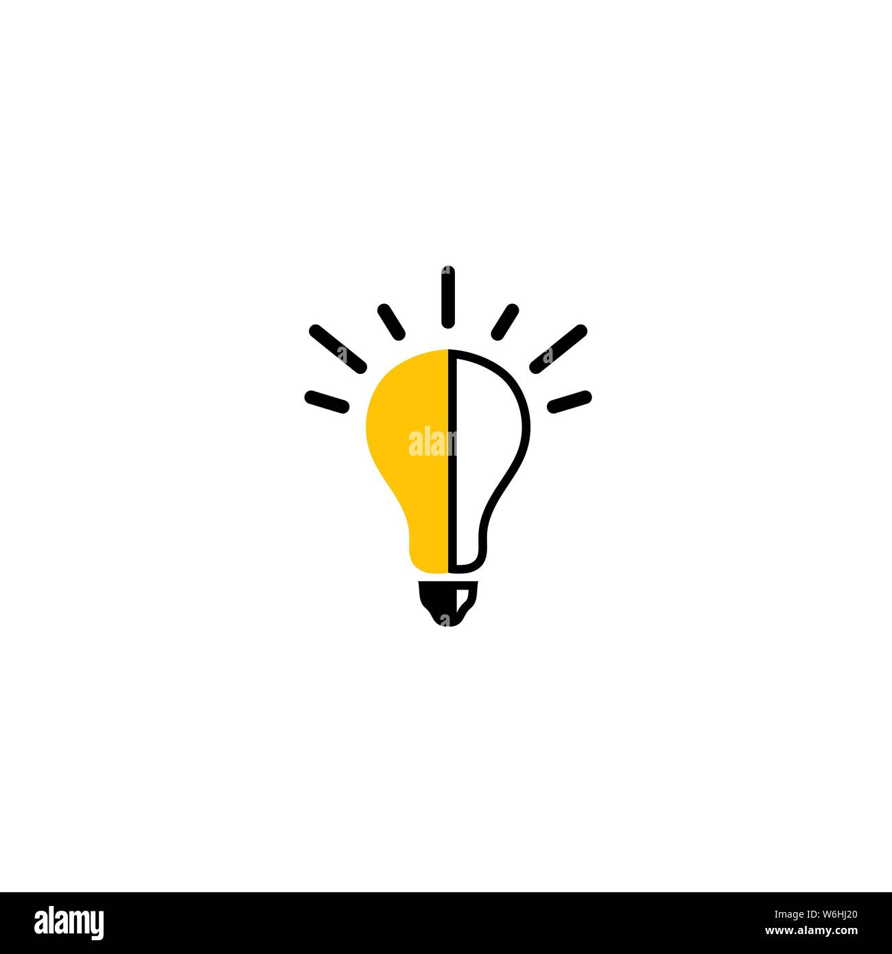 light bulb symbol vector design illustration Stock Vector Image & Art - Alamy