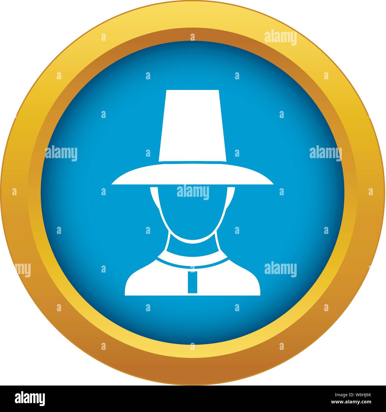 Korean soldier in uniform icon blue vector isolated Stock Vector Image ...