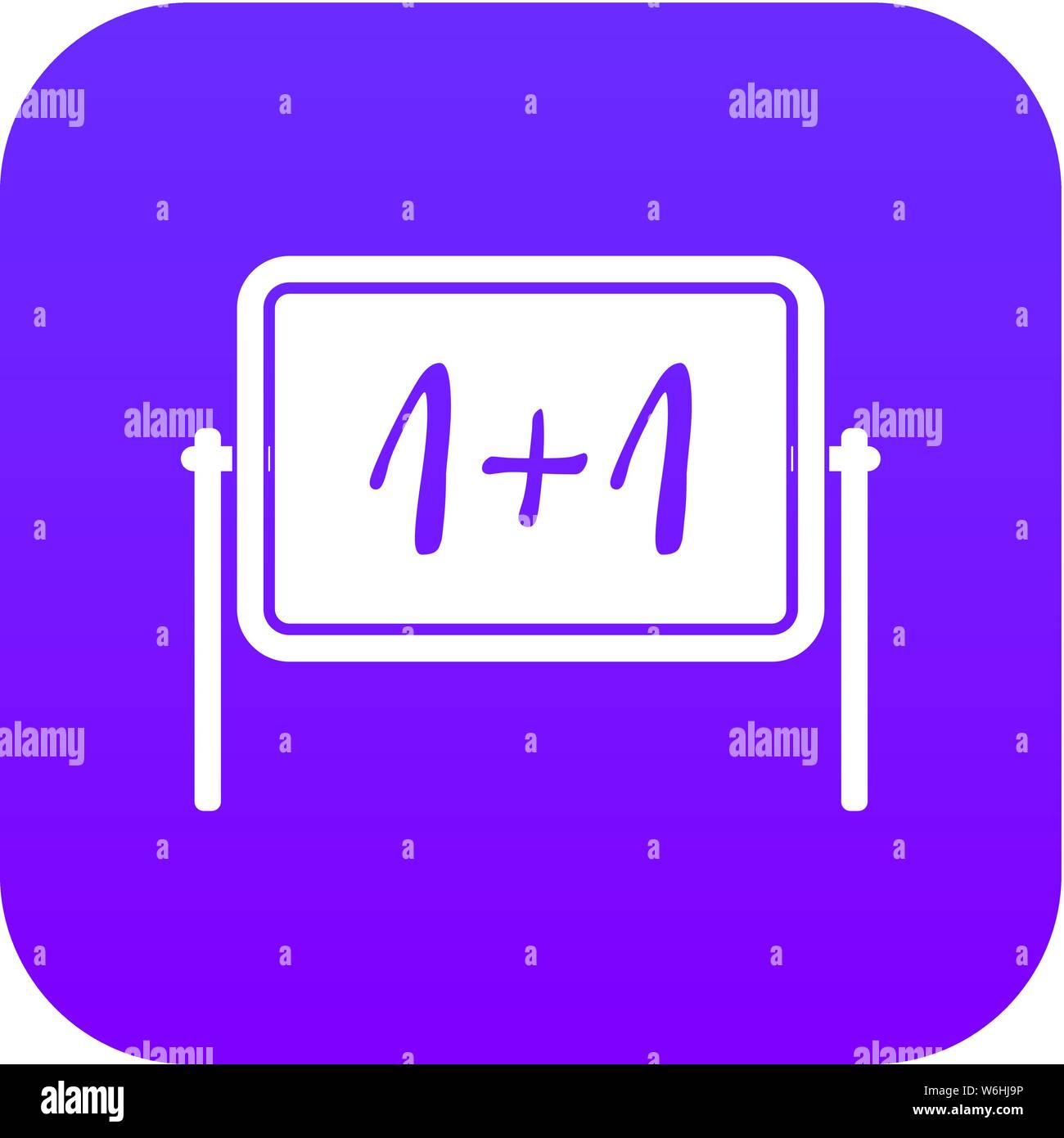 Board icon digital purple Stock Vector Image & Art - Alamy