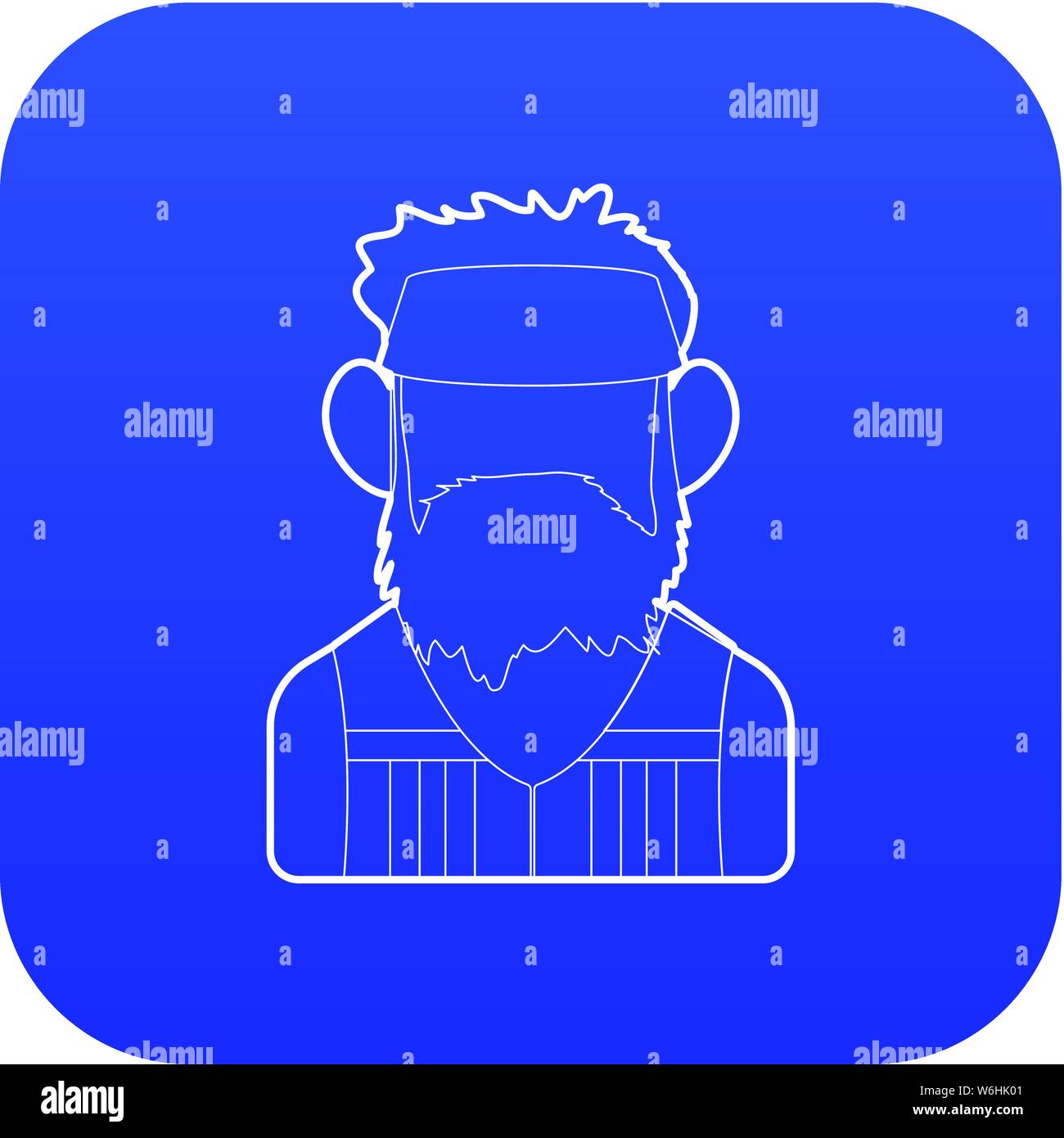 Programmer icon blue vector Stock Vector Image & Art - Alamy