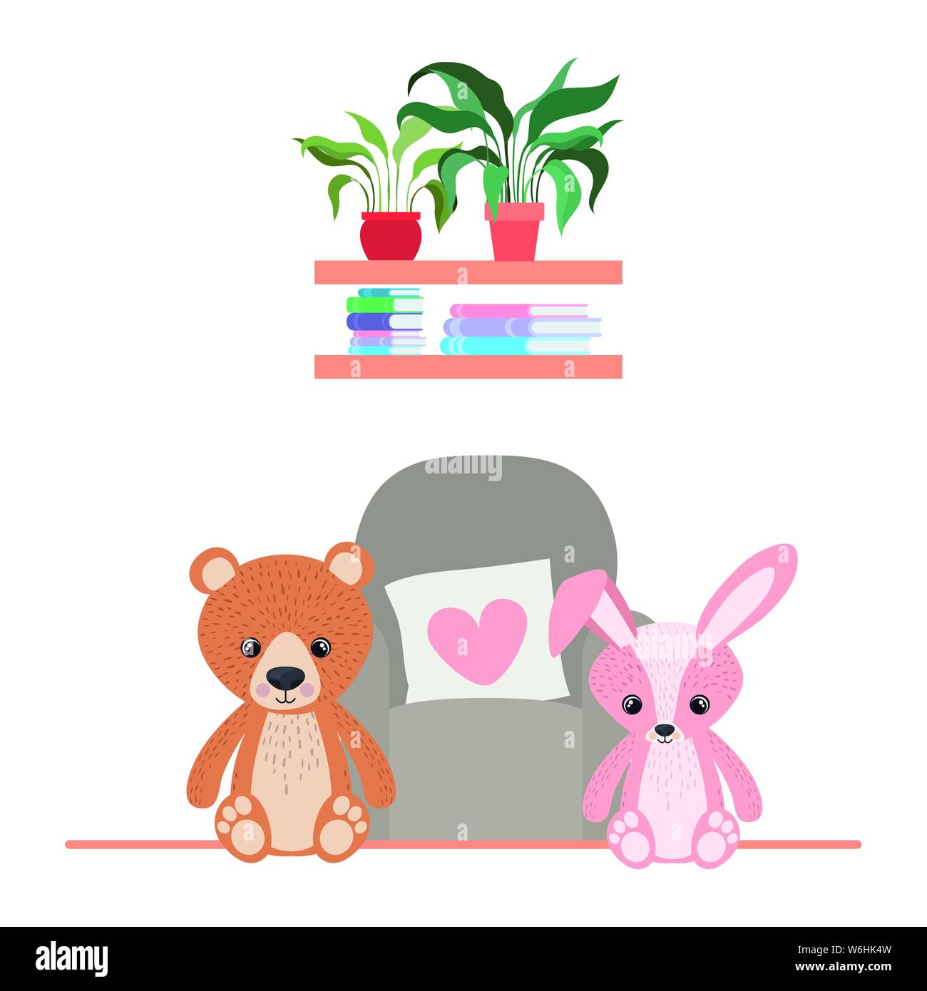 Teddy bear and rabbit design Stock Vector Image & Art - Alamy