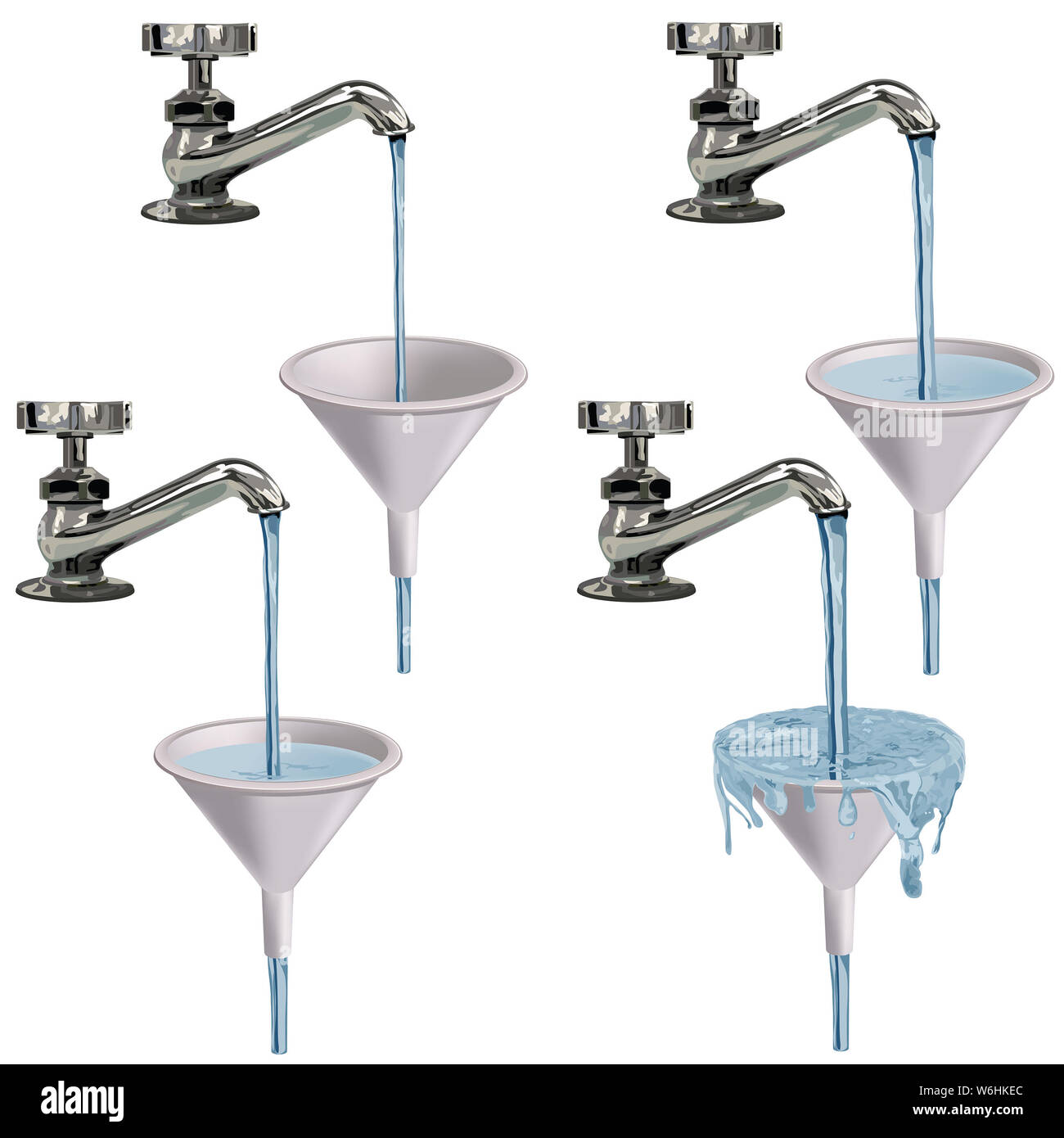 Overflowing sink Cut Out Stock Images & Pictures - Alamy