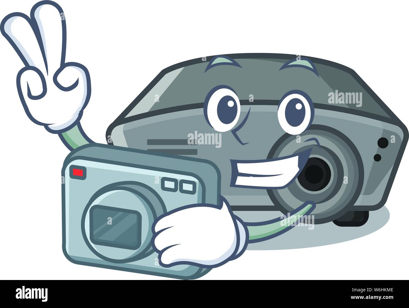 Photographer projector in the a cartoon shape Stock Vector Image & Art ...
