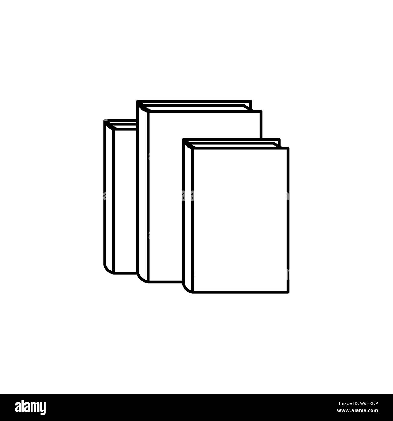 pile text books library icons Stock Vector Image & Art - Alamy