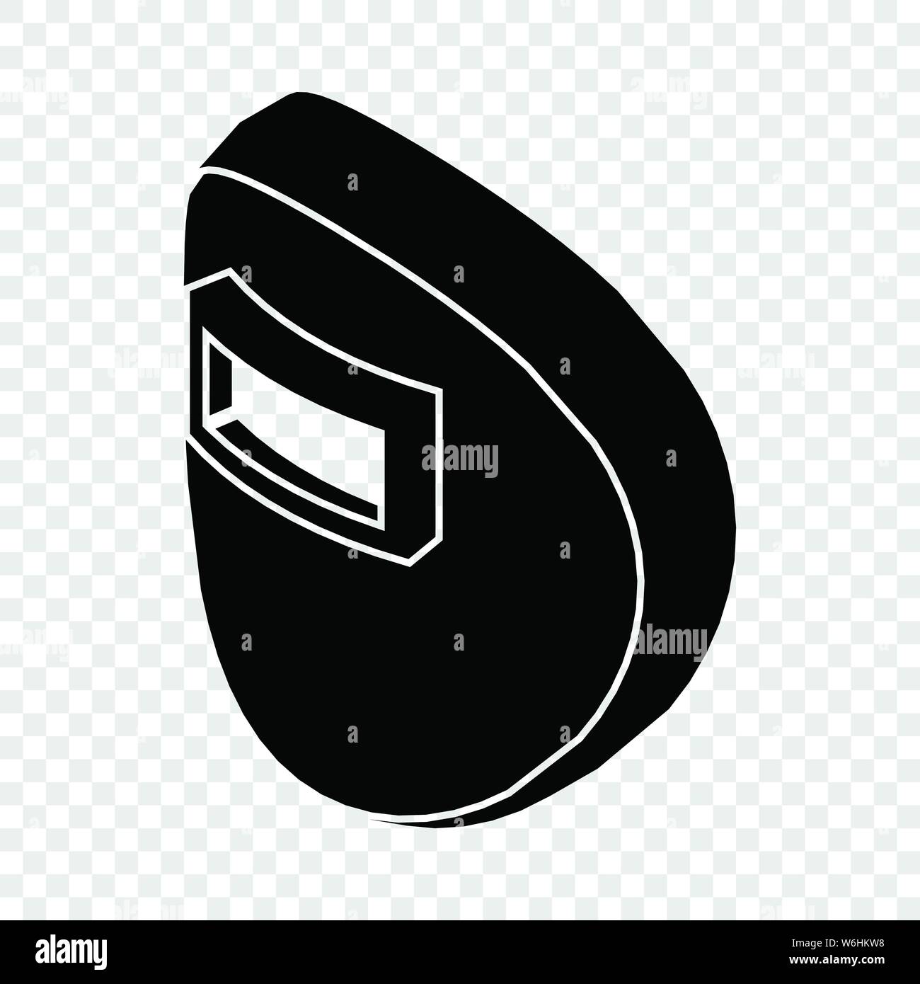 Round welding mask icon, simple black style Stock Vector Image & Art ...