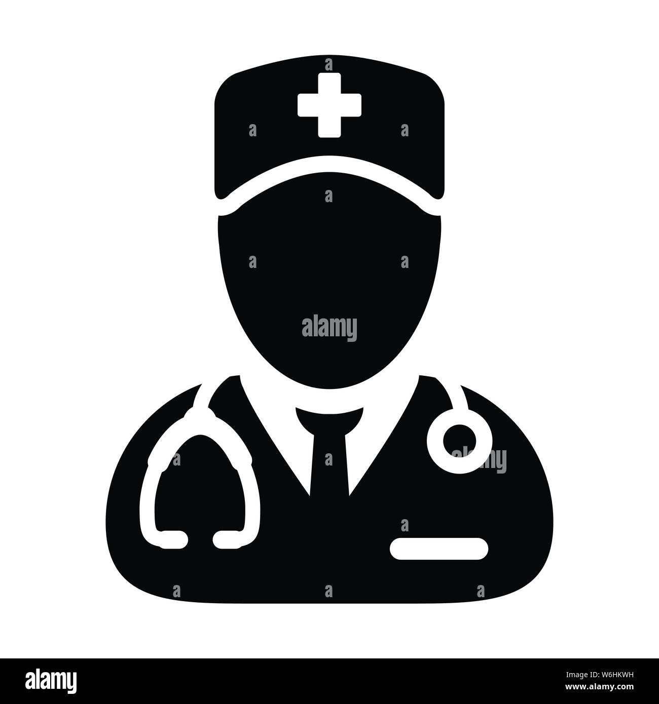 Medical doctor profile icon male hi-res stock photography and images ...