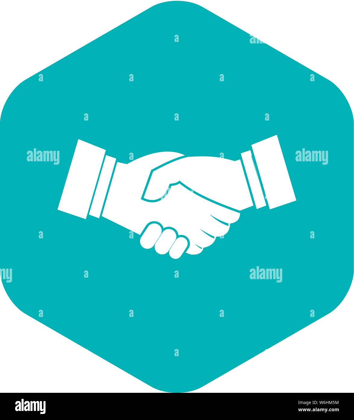 Handshake icon, simple style Stock Vector Image & Art - Alamy