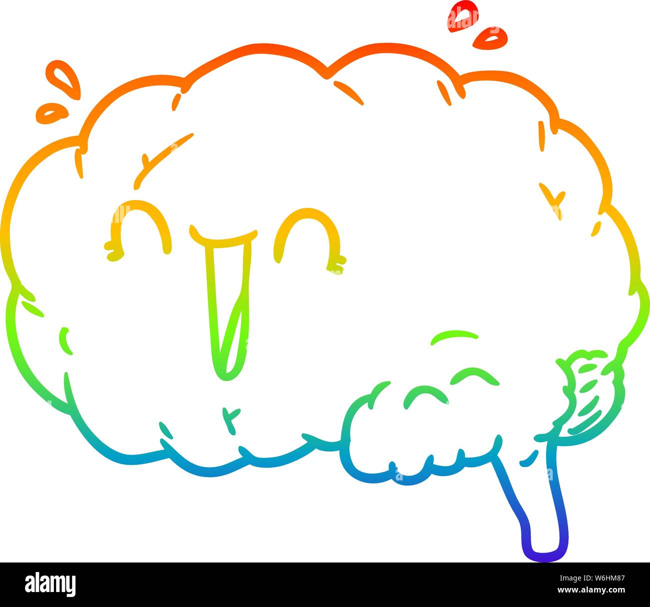 Laughing brain Stock Vector Images - Alamy