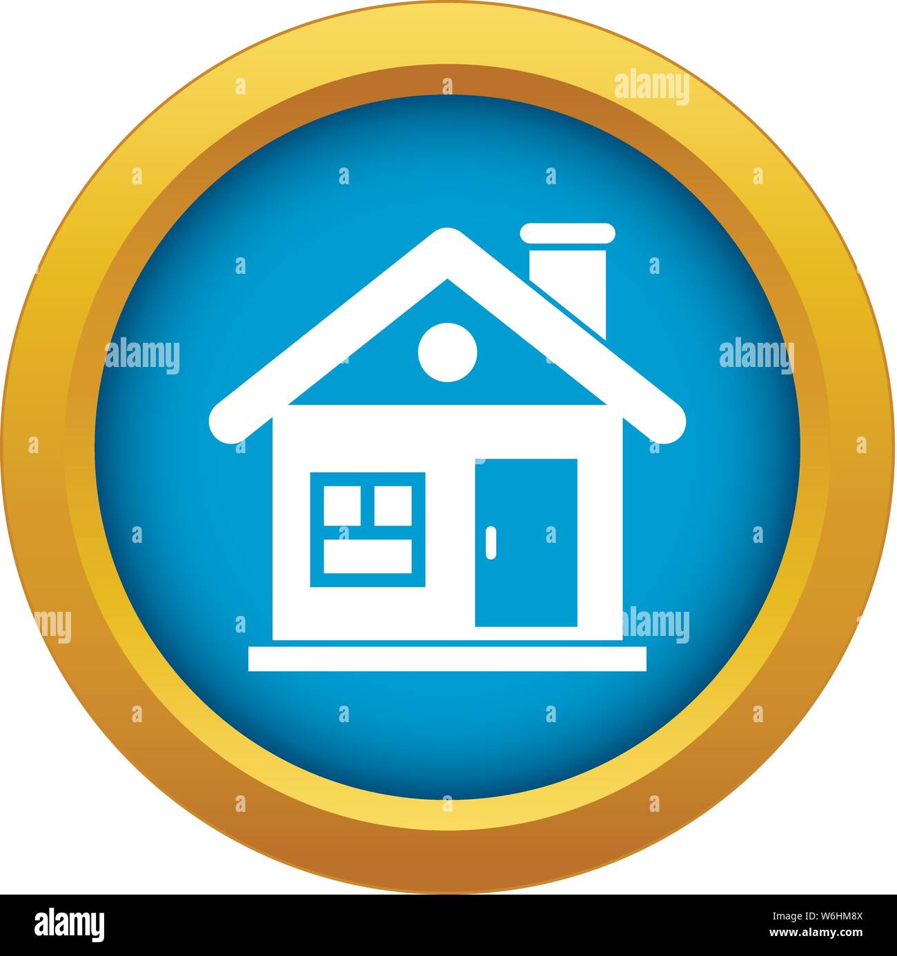 House icon blue vector isolated Stock Vector Image & Art - Alamy