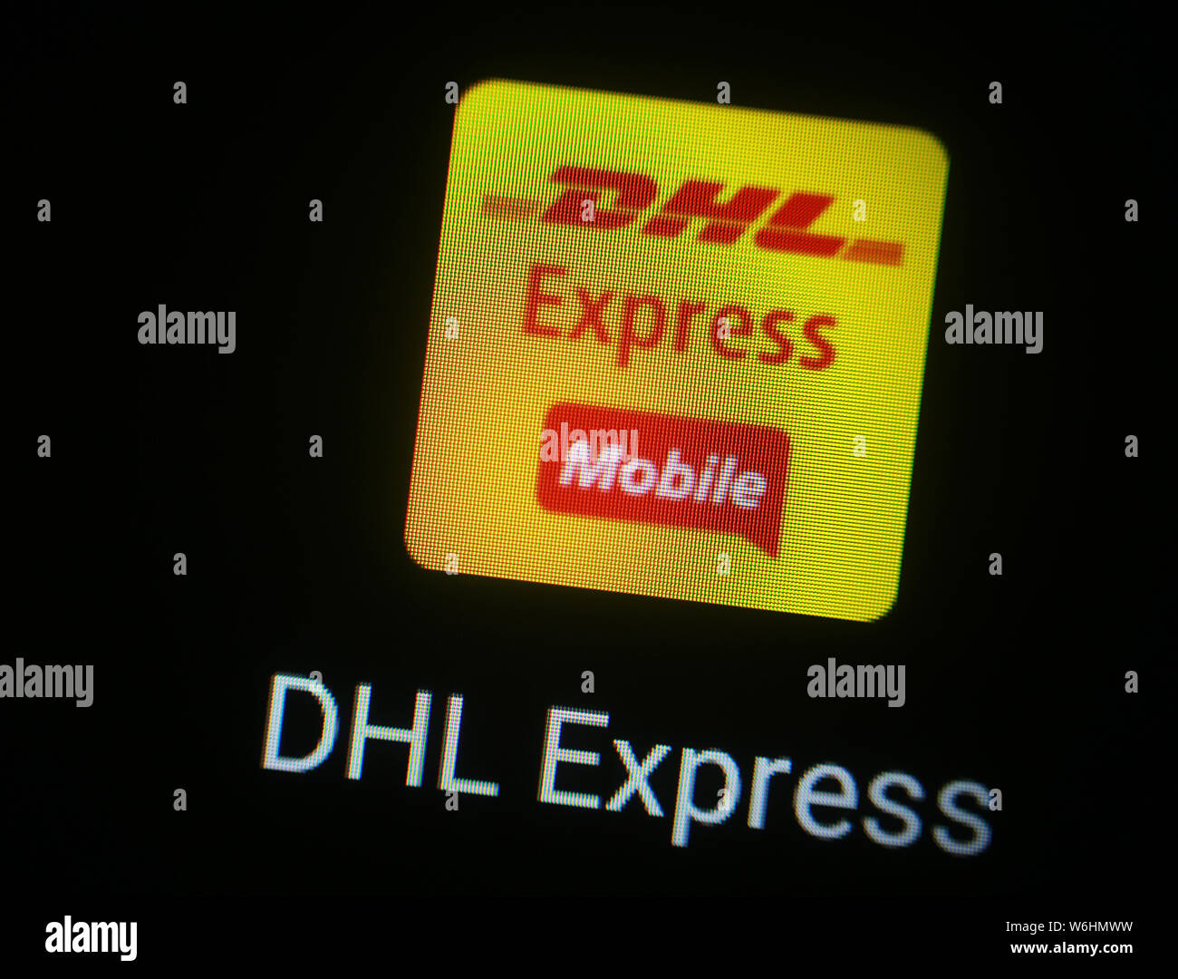 Dhl delivery uniform hi-res stock photography and images - Alamy