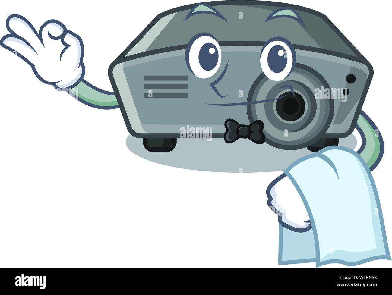 Video projector in office meeting Stock Vector Images - Alamy