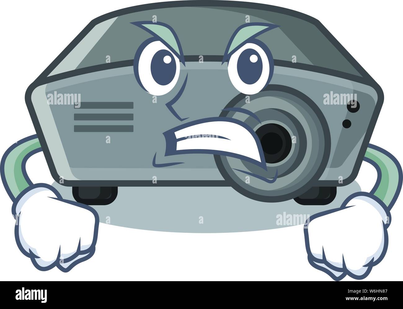 Angry projector in the a cartoon shape Stock Vector Image & Art - Alamy