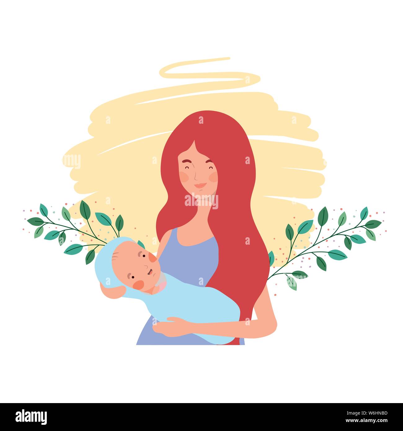 Isolated mother with baby design Stock Vector Image & Art - Alamy