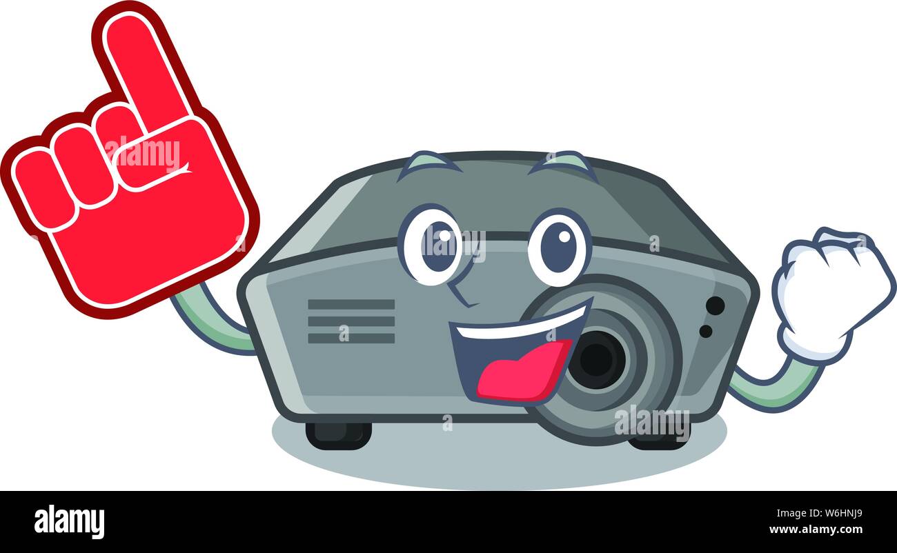 Foam finger projector toy in a cartoon chair Stock Vector Image & Art ...