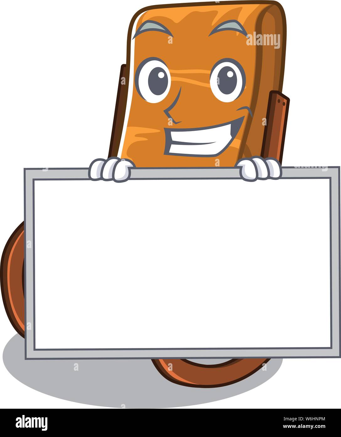 Grinning with board rocking chair in cartoon living room Stock Vector ...