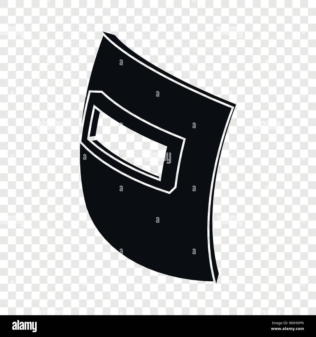 Square welding mask icon, simple black style Stock Vector Image & Art ...