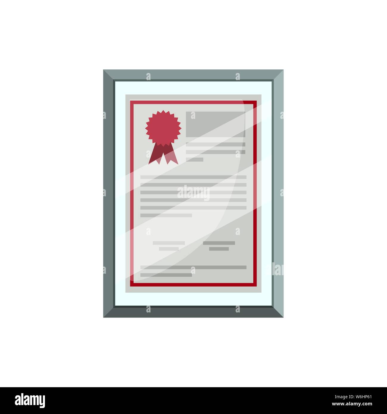 Isolated certificate paper with seal stamp design Stock Vector Image ...
