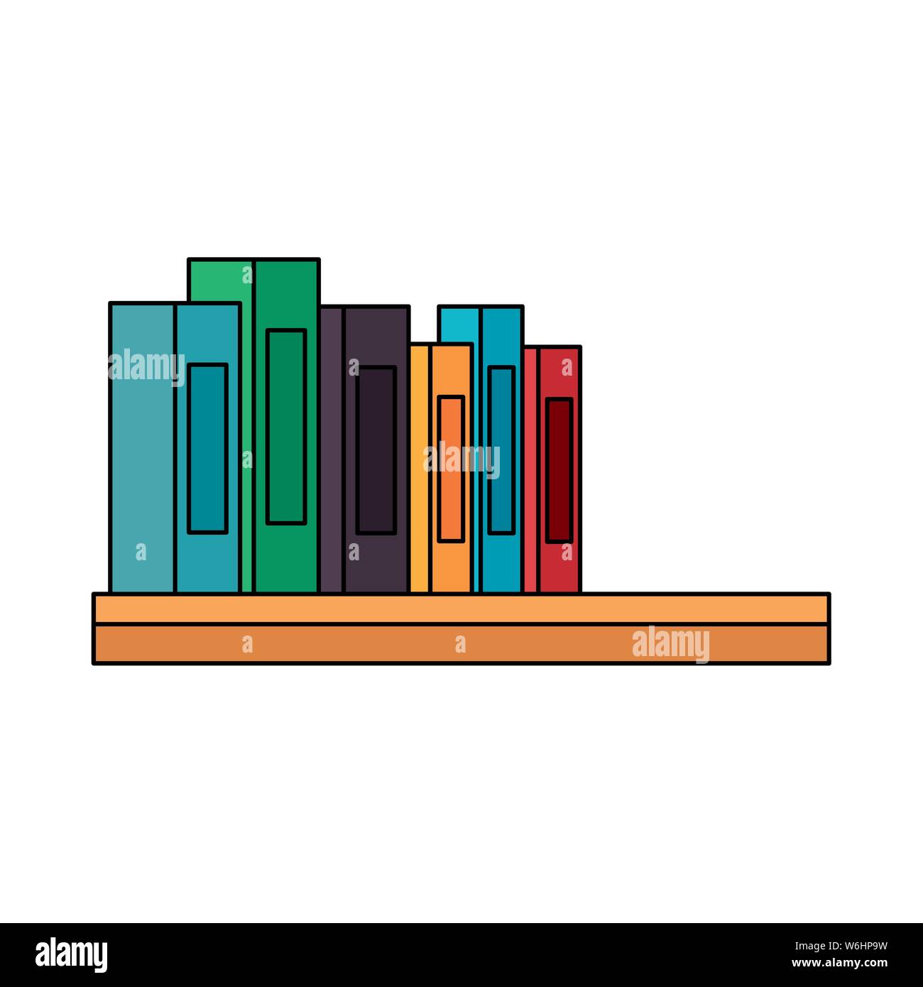 Library shelf magazine Stock Vector Images - Alamy