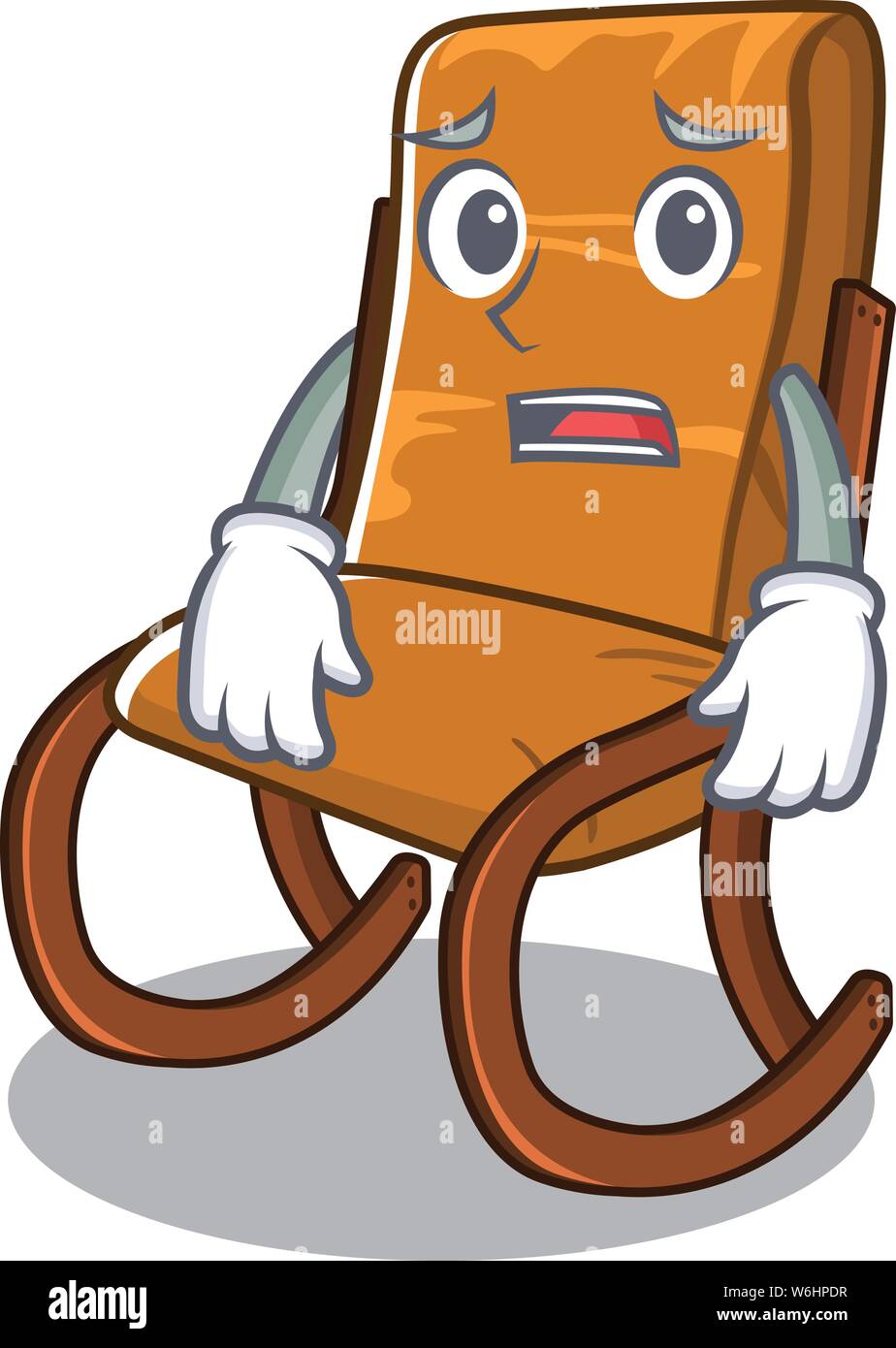 Afraid rocking chair in the cartoon shape Stock Vector Image & Art - Alamy