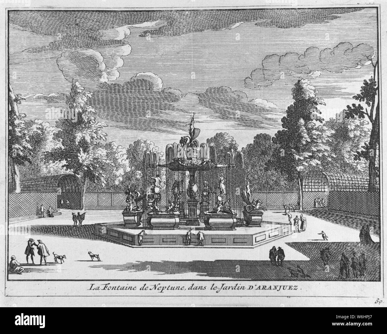 Fuente neptuno Black and White Stock Photos & Images - Alamy