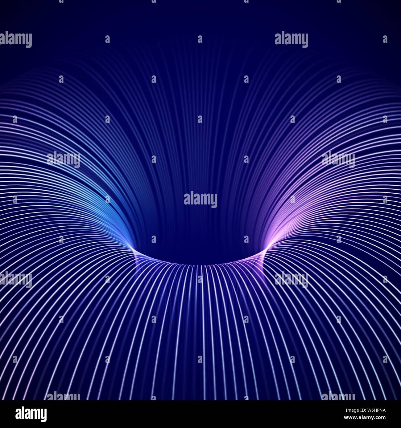3D abstract background: model of blue thermonuclear fusion Stock Vector ...
