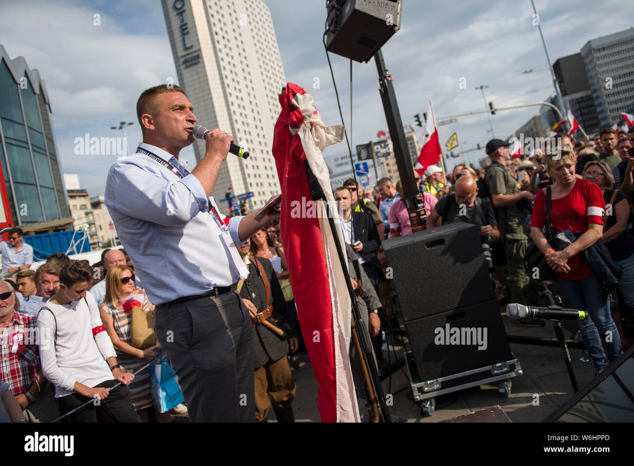 Robert Bakiewicz - the leader of the National Radical Camp (ONR) speaks ...
