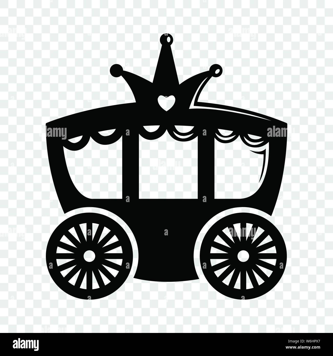 Carriage icon, simple black style Stock Vector Image & Art - Alamy