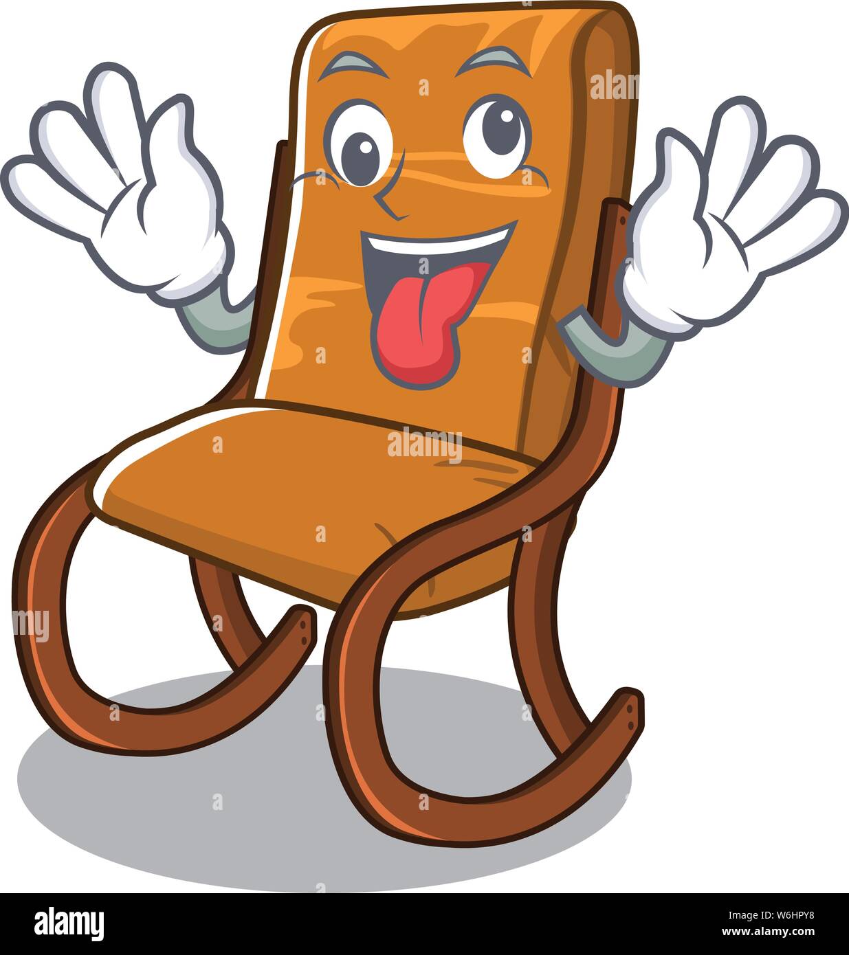 Crazy toy rocking chair above cartoon table Stock Vector Image & Art ...