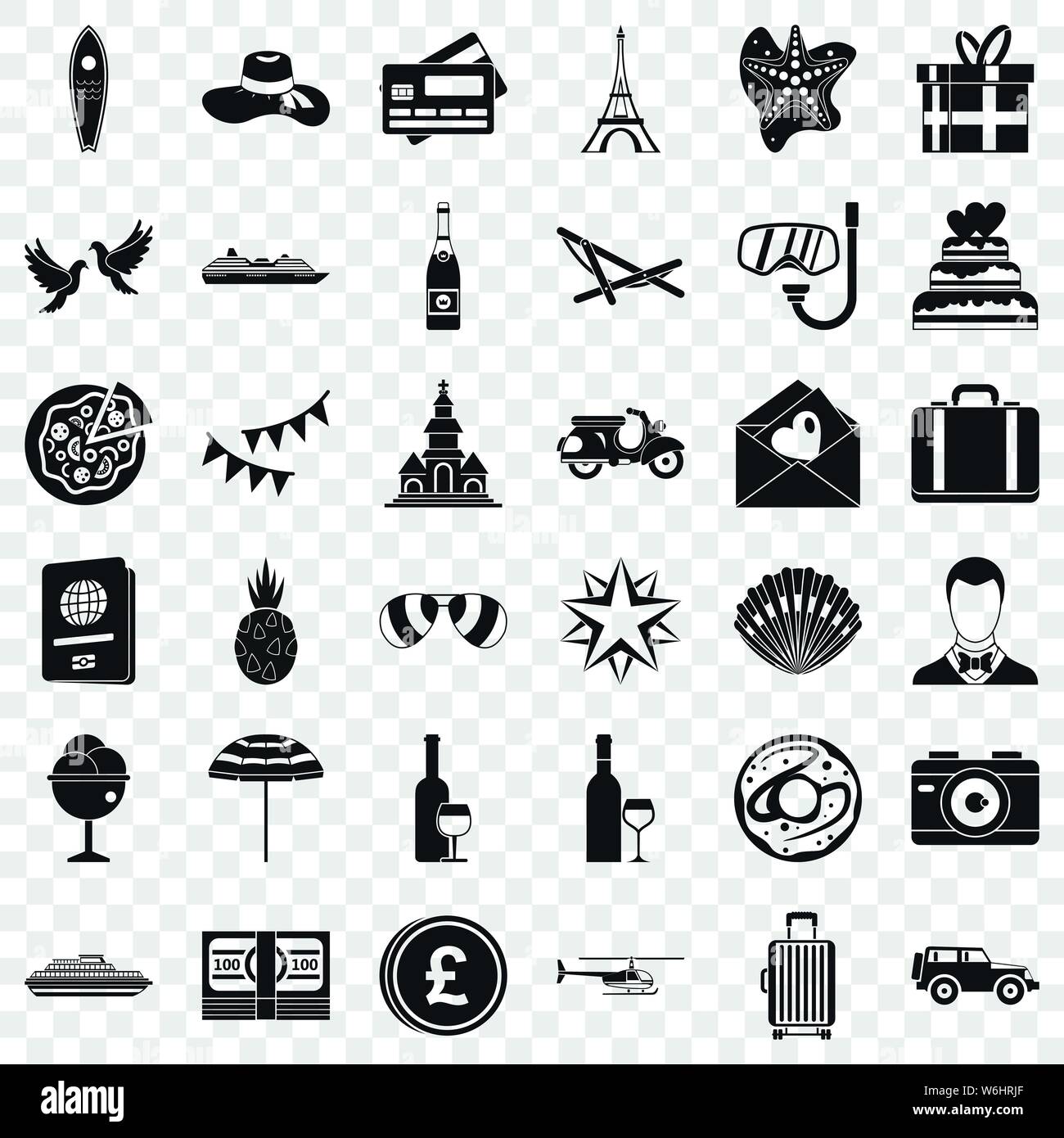 Celebration icons set, simple style Stock Vector Image & Art - Alamy