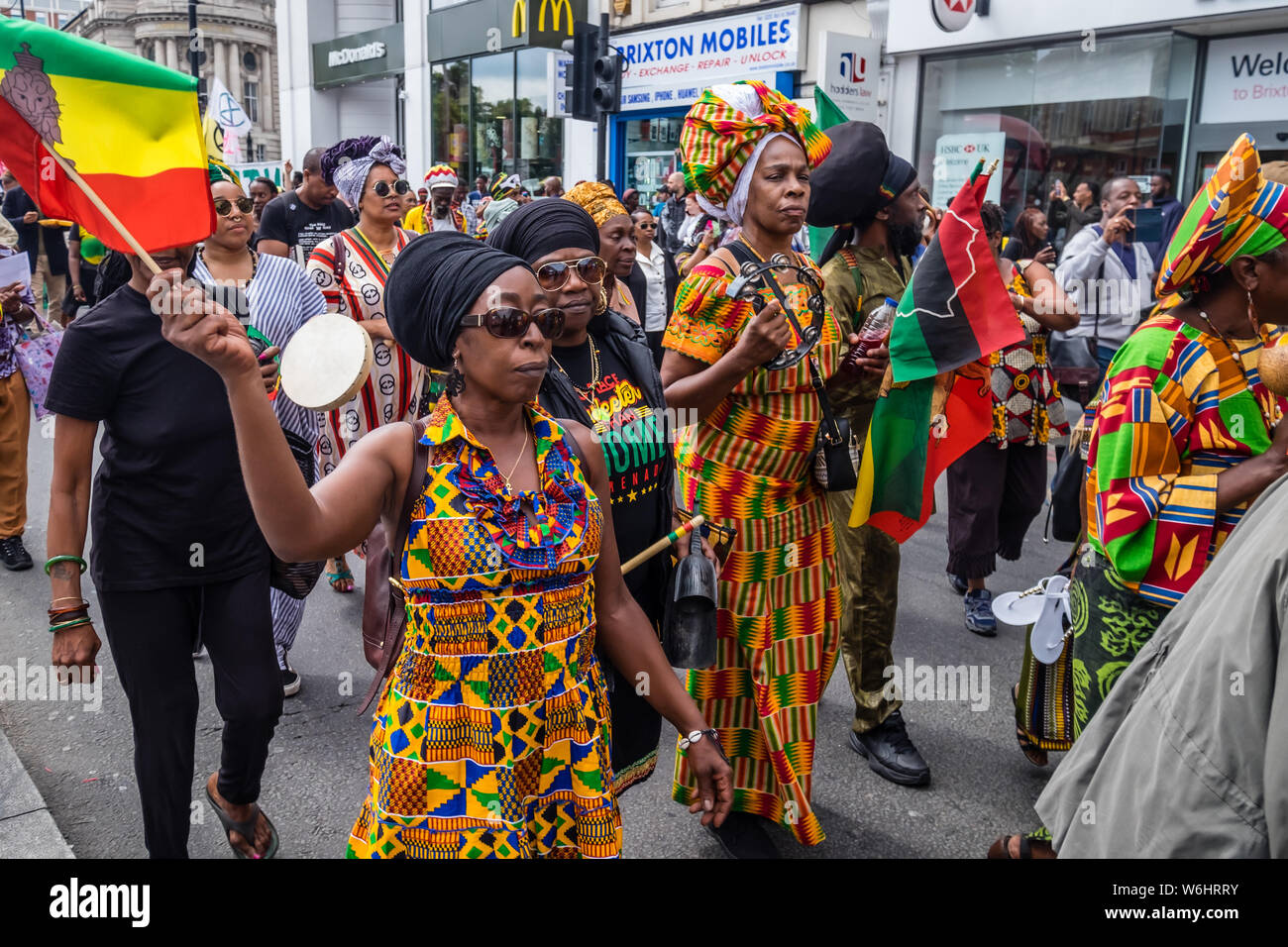 London, UK. 1st August 2019. People of African origin march from ...