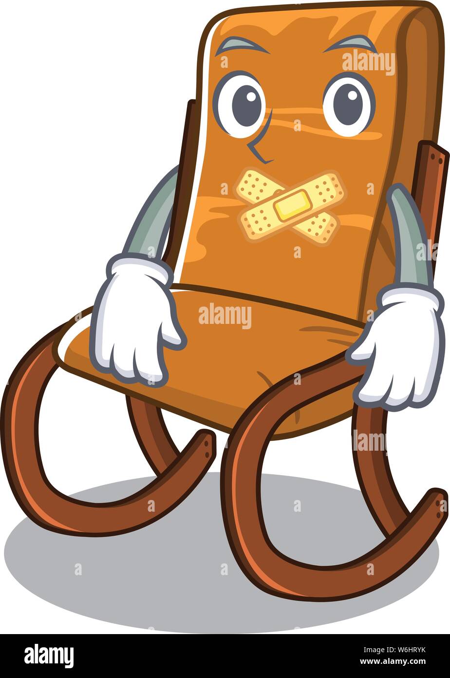 Silent toy rocking chair above cartoon table Stock Vector Image & Art ...