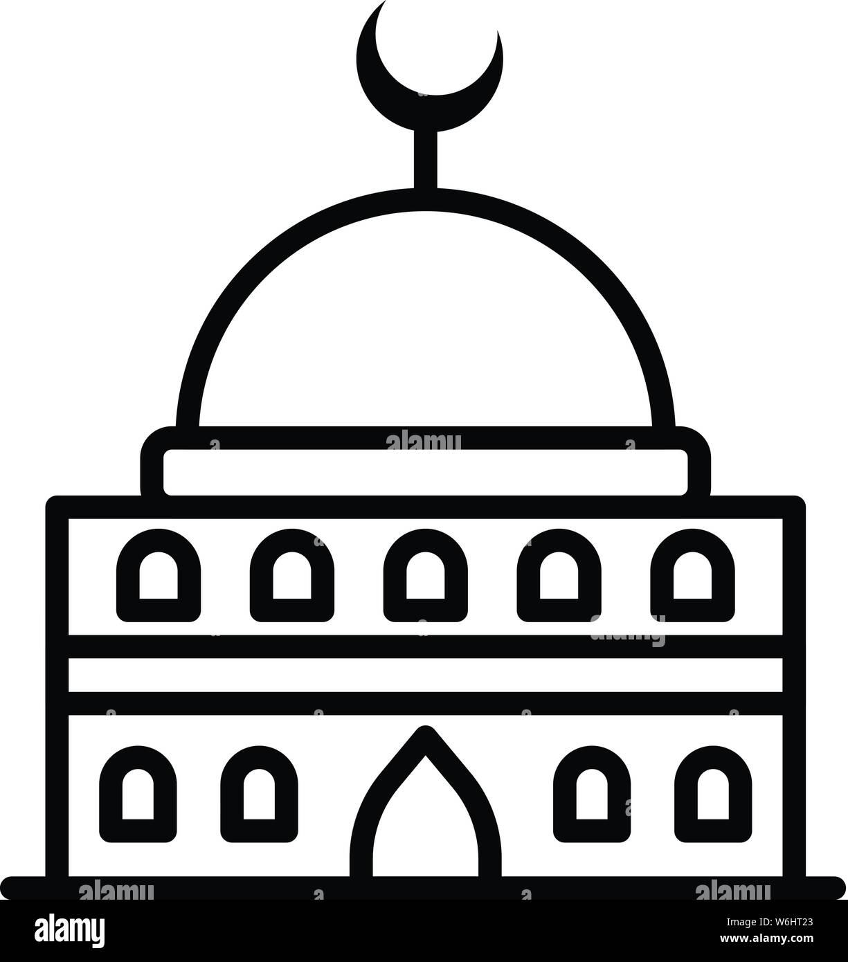 Traditional mosque icon, outline style Stock Vector Image & Art - Alamy