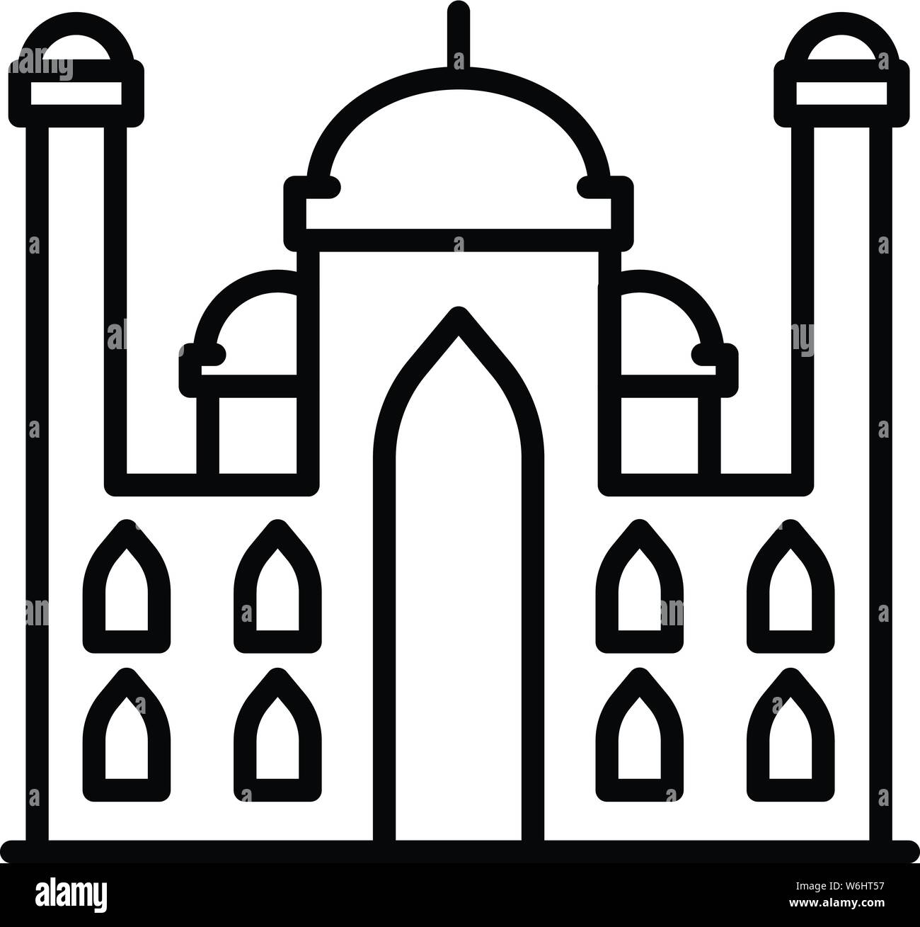 Arab palace icon, outline style Stock Vector Image & Art - Alamy