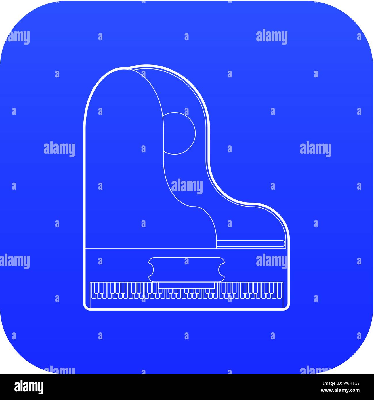 Grand piano icon blue vector Stock Vector Image & Art - Alamy