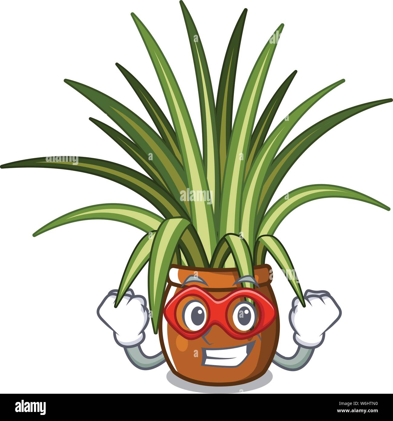 Super hero spider plant isolated with in mascot Stock Vector Image ...