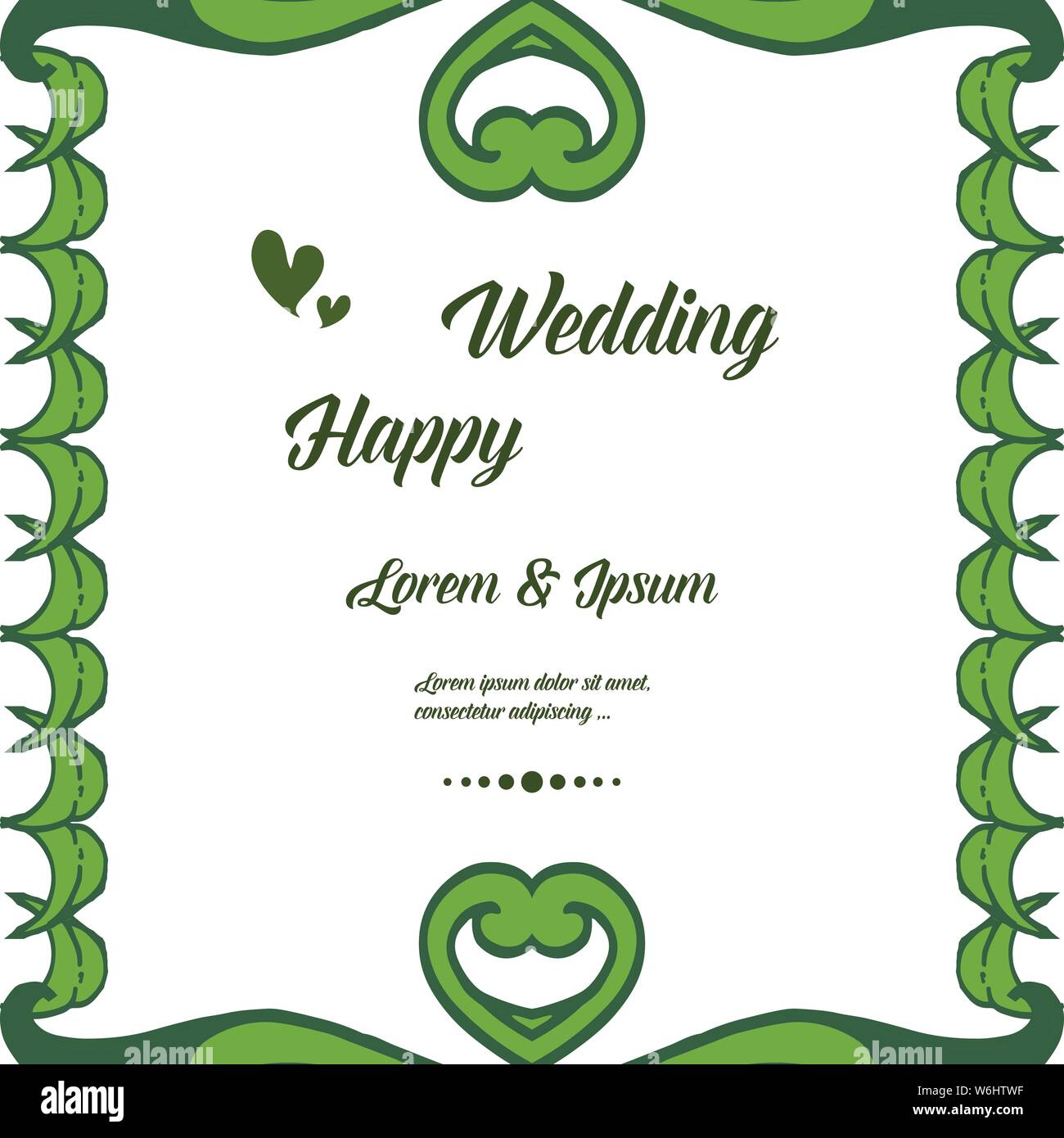 Branches green leaf, decoration butterfly, pattern ornate of card happy ...