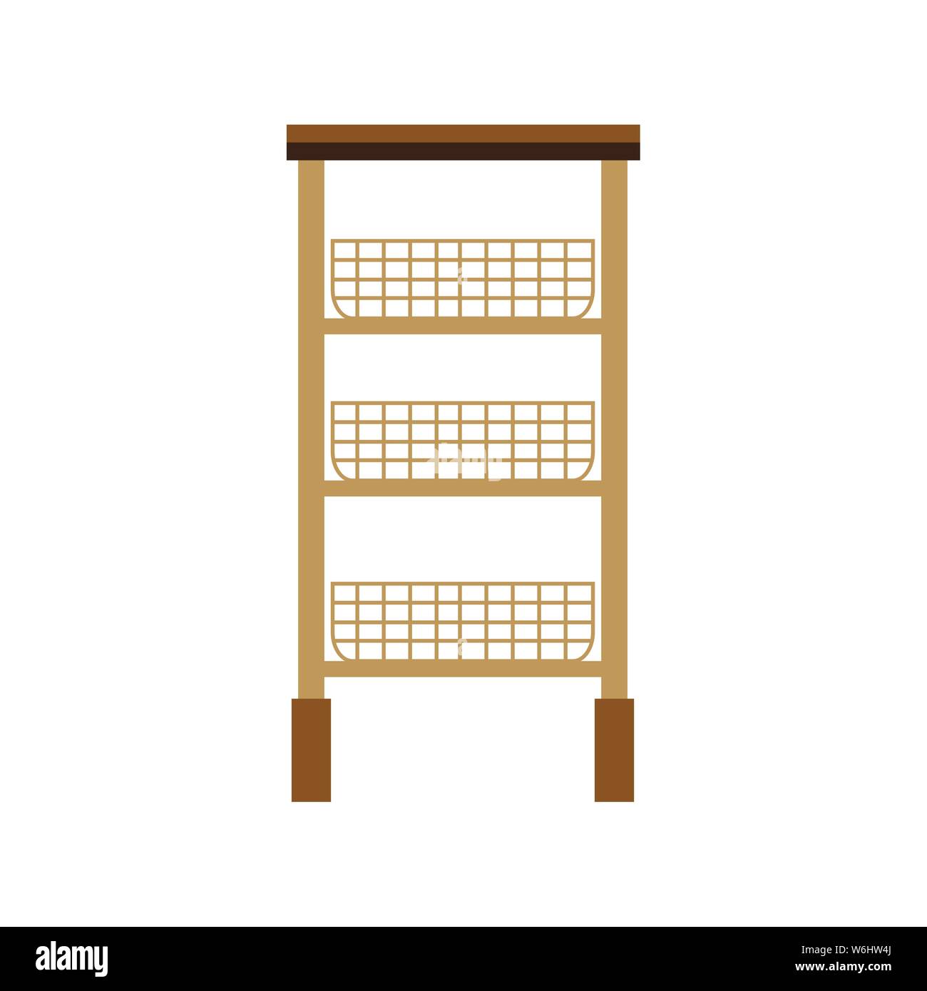 office documents shelf baskets icons Stock Vector Image & Art - Alamy