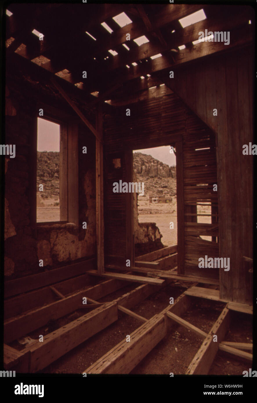 INSIDE A BARRACKS BUILDING OF FORT DAVIS, ONE OF THE BEST PRESERVED ...