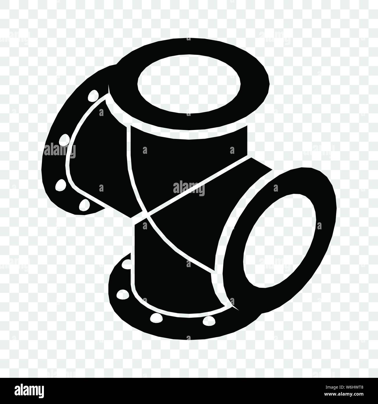 Cross pipe water icon, simple black style Stock Vector Image & Art - Alamy