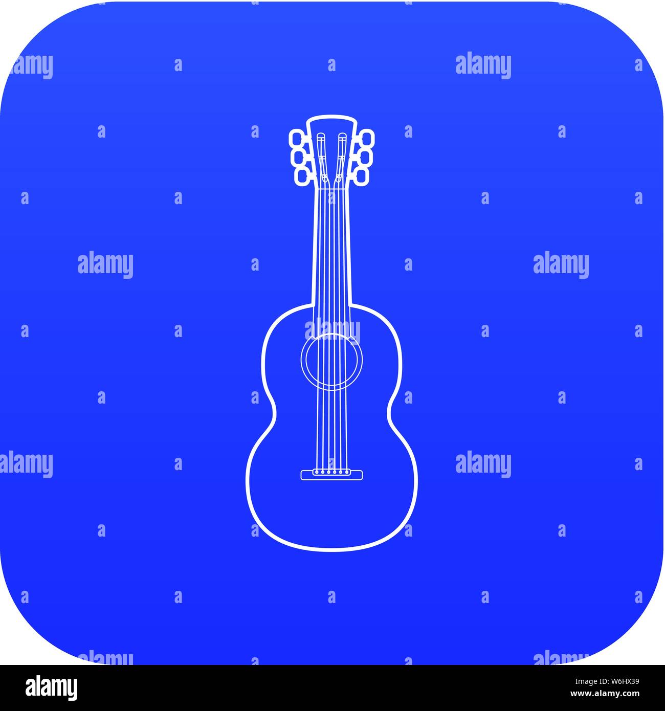 Guitar icon blue vector Stock Vector Image & Art - Alamy