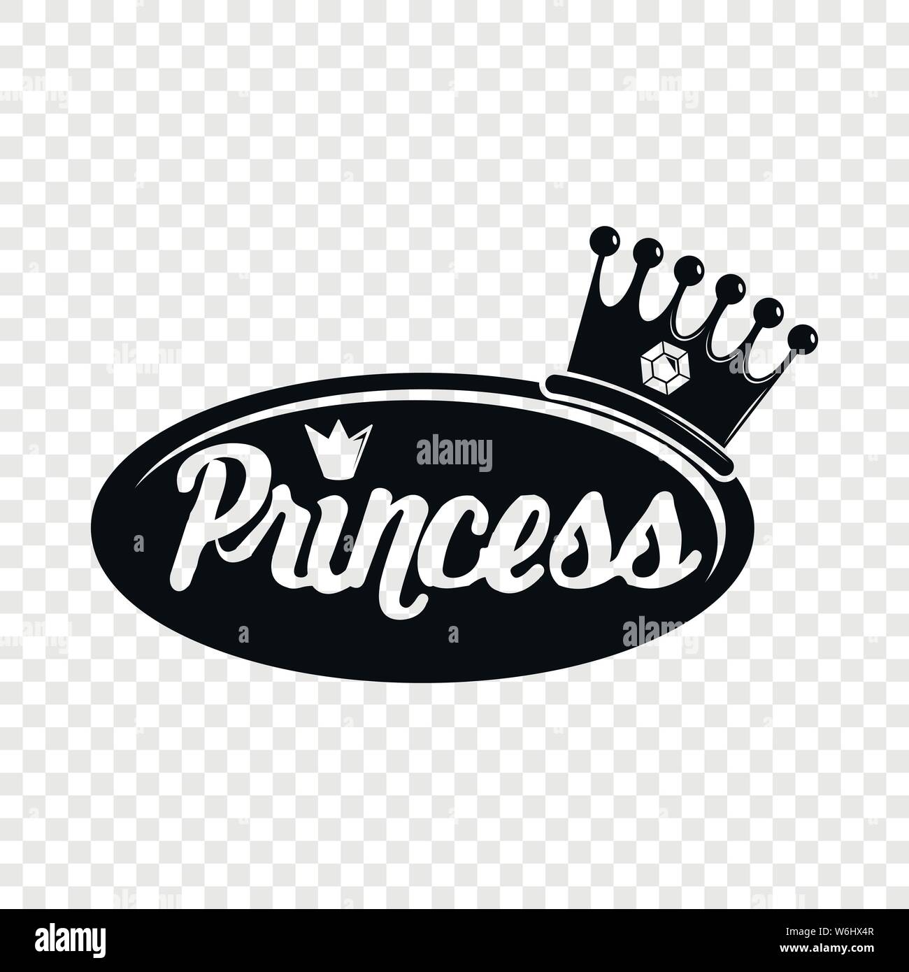 Word princess crown icon, simple black style Stock Vector Image & Art ...
