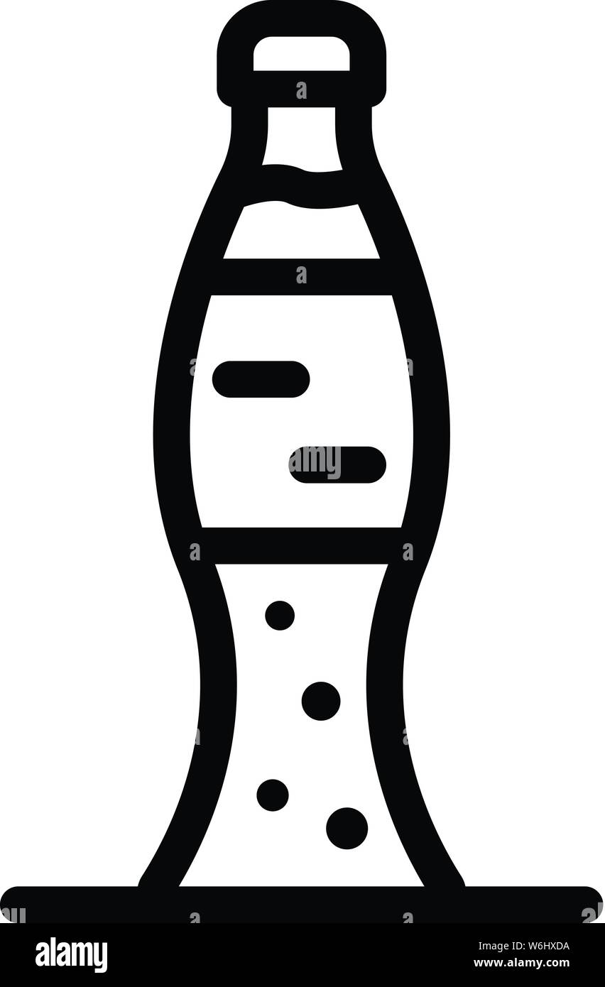 Vintage glass bottle coca cola Stock Vector Images - Alamy