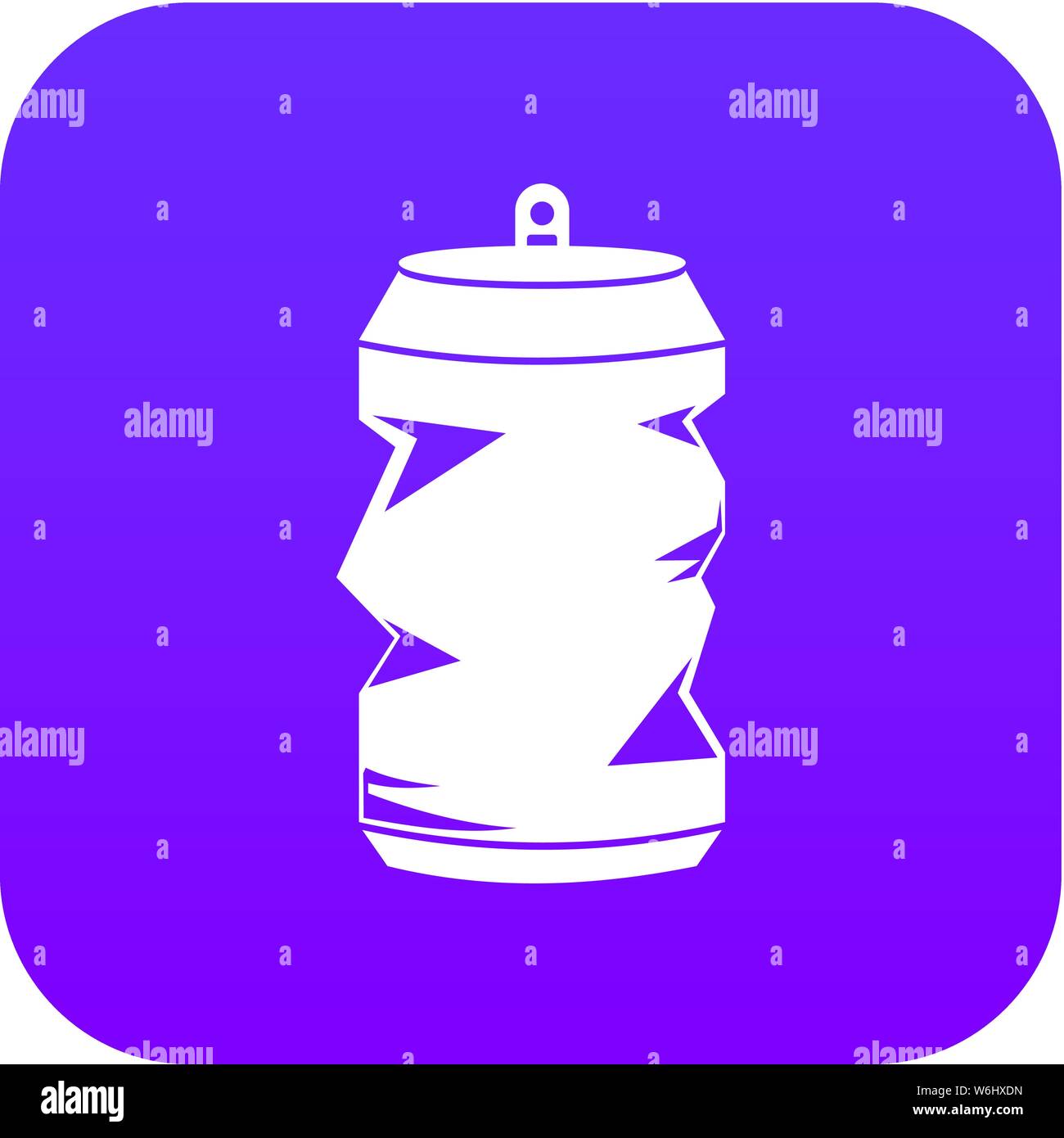 Crumpled aluminum cans icon digital purple Stock Vector Image & Art - Alamy