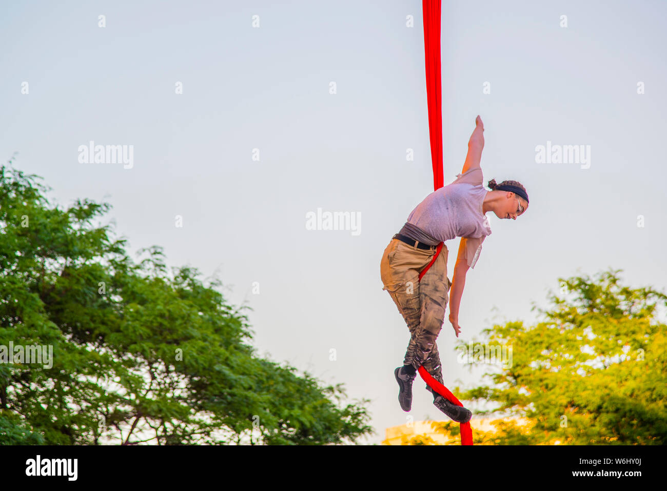 Indian circus woman hi-res stock photography and images - Alamy