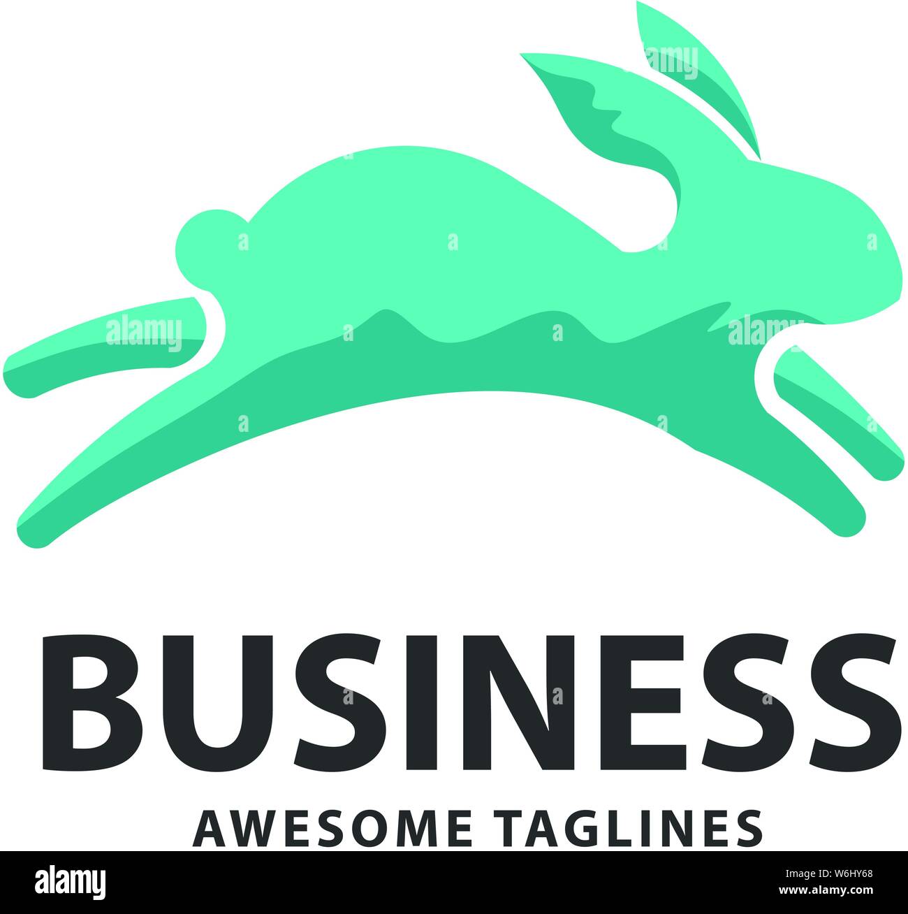 creative jumping rabbit or bunny logo vector concept element Stock ...