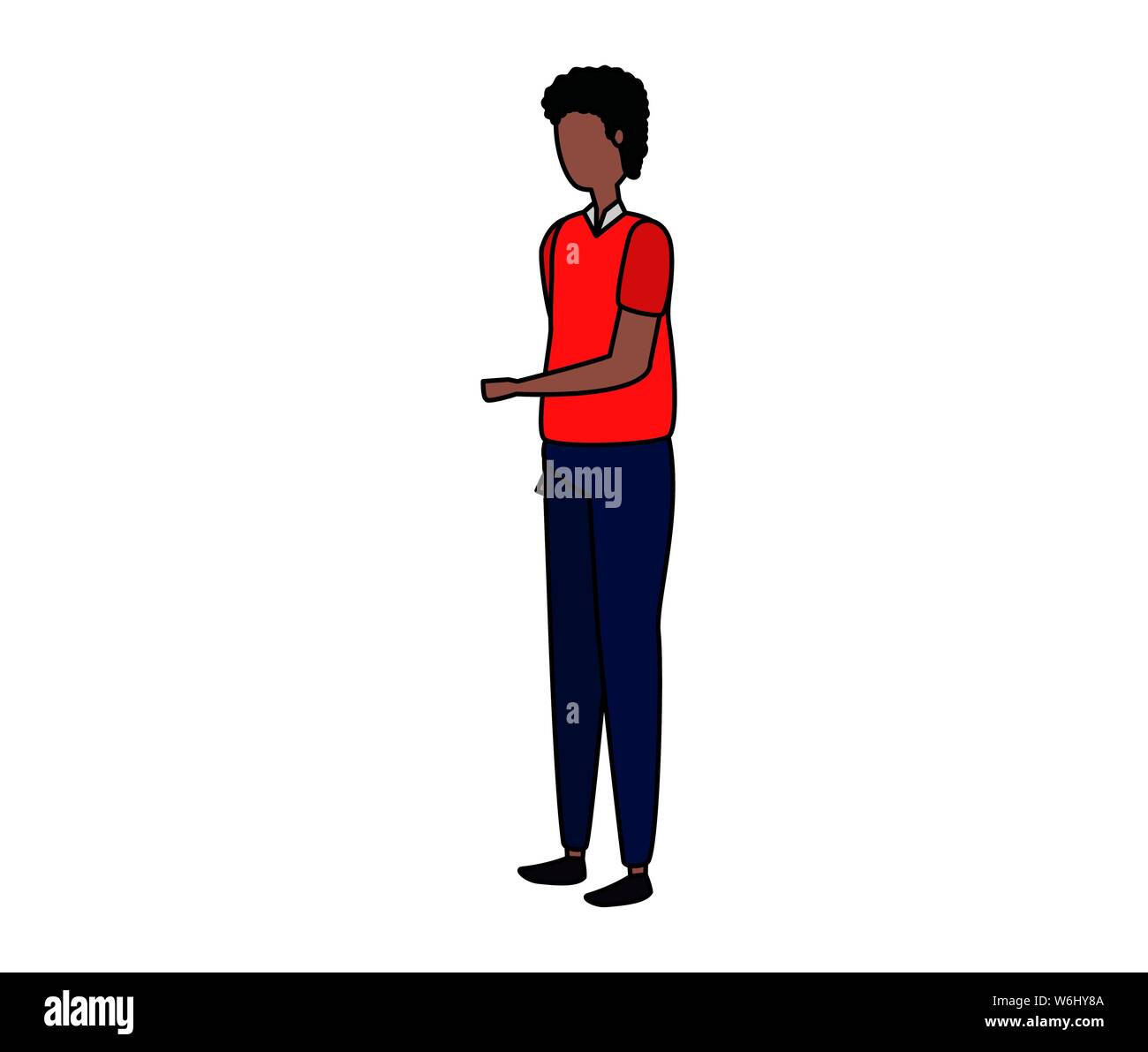 afro businessman worker avatar character Stock Vector Image & Art - Alamy