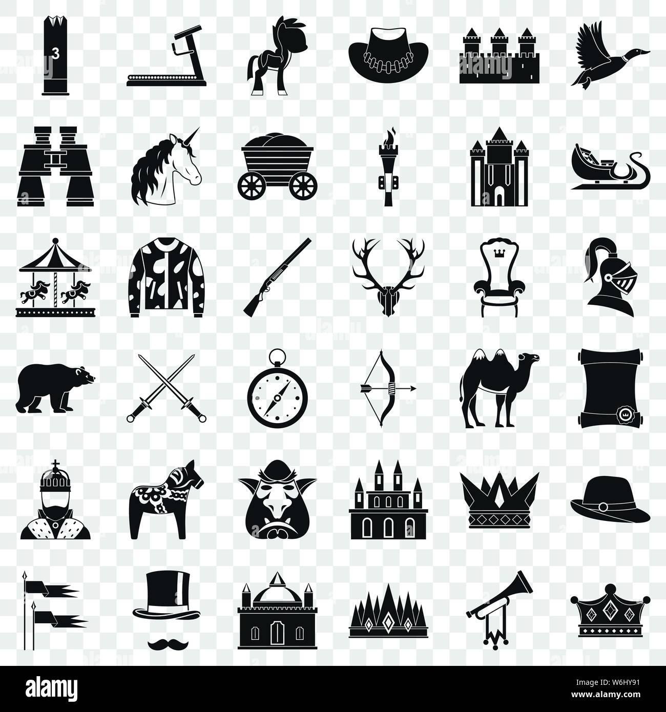 Sledge icons set, simple style Stock Vector Image & Art - Alamy